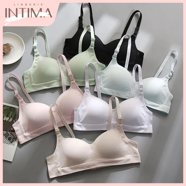 INTIMA Teenager Underwear for Girls 100% Cotton Wireless School ...
