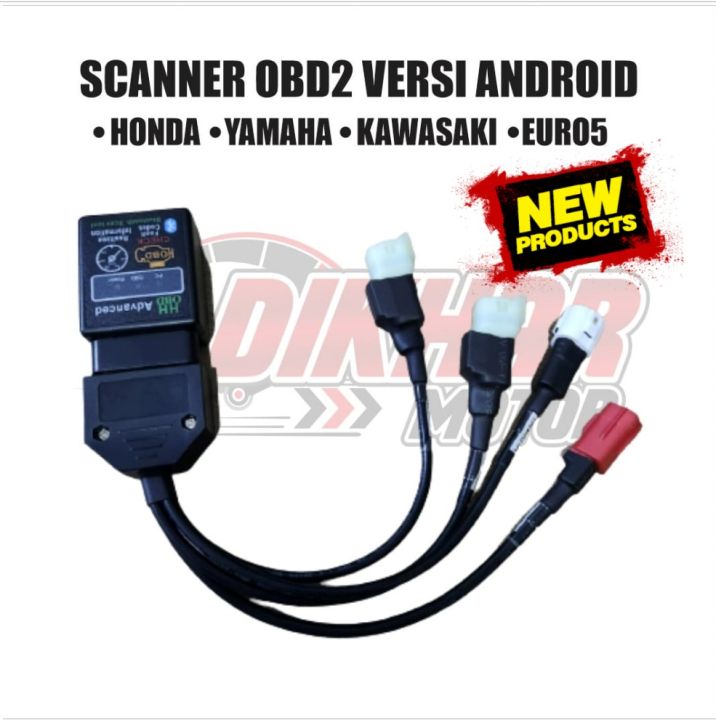 NEW UFDATE SCANNER ANDROID OBD2 MOTOR HONDA YAMAHA KAWASAKI EURO5 ...