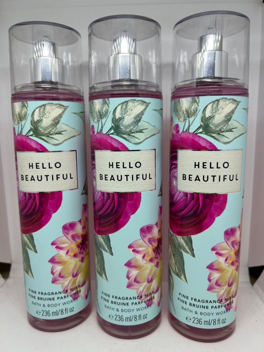 Authentic bath and body works hello beautiful mist 236mL | Lazada PH