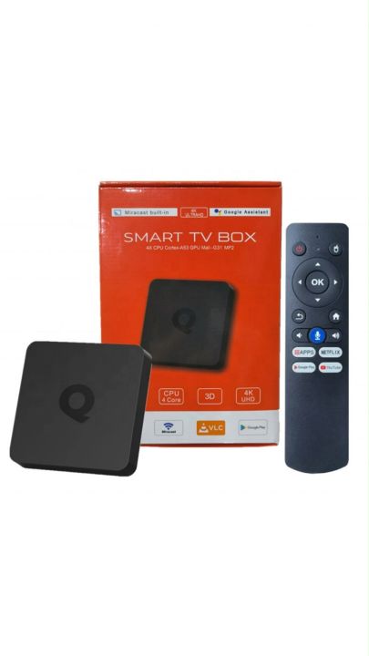 TV Box Q1 Android TV 10 WiFi Bluetooth RAM 2G Điều Khiển Bằng Giọng Nói ...
