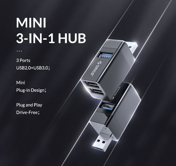 ORICO USB Hub 3.0 Mini Hub USB 2.0 Splitter High Speed Expanded 3-port ...