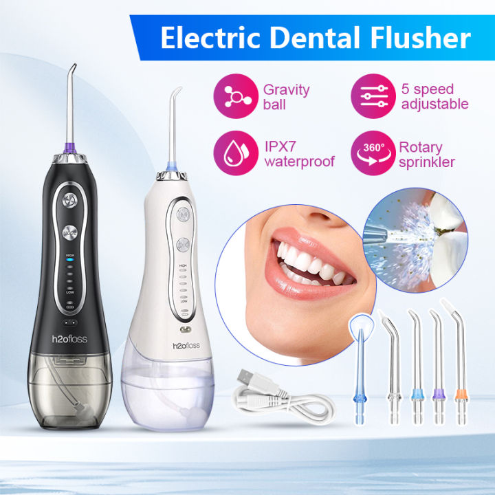 Cordless Water Flosser Portable Oral Irrigator Waterpulse Flosser with ...