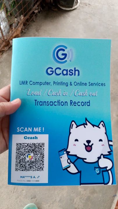 GCASH Cusotmized Transaction Notebook | Lazada PH