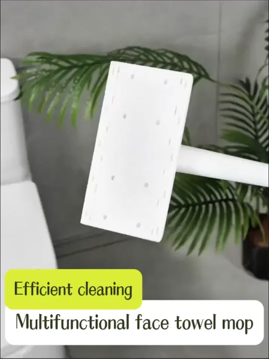 【1-3 Days Delivery】New Face Towel Mop Lazy Clip Cloth Flat Mop Mini 360 ...