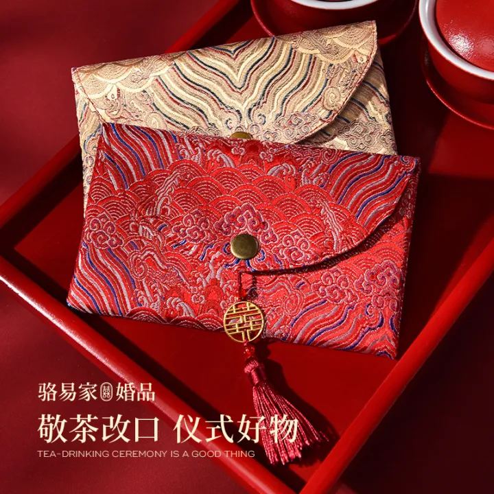 Large Size Wedding Red Envelope Fabric Art Double Pack One Thousand ...