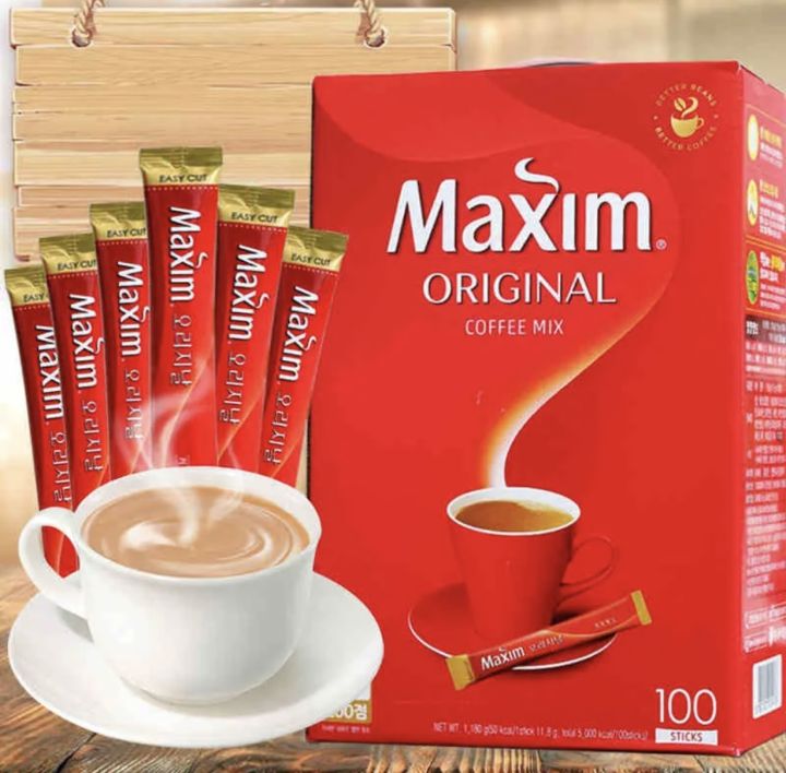 韩国麦馨原味速溶咖啡1180g 100條 Korea Maxim Original Taste Instant Coffee 100 ...