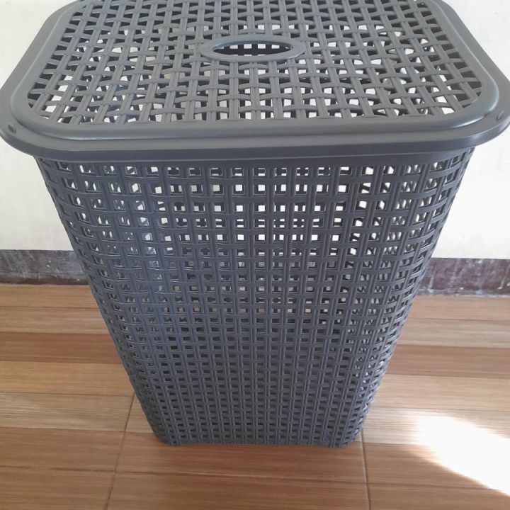 Plastic Multi-purpose Basket Laundry Basket with Cover | Lazada PH