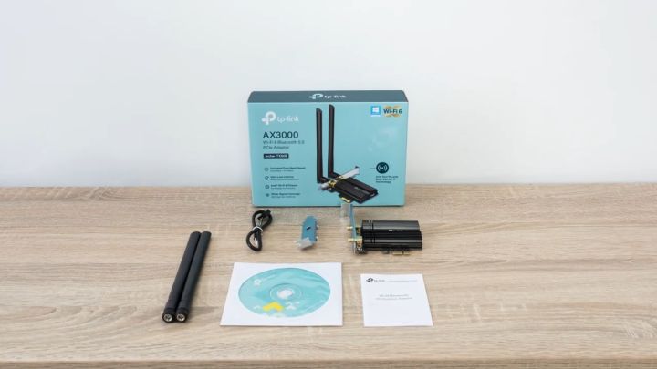 TP Link Archer TX55E AX3000 Dual Band WiFi 6 Bluetooth 5 PCIe Adapter ...