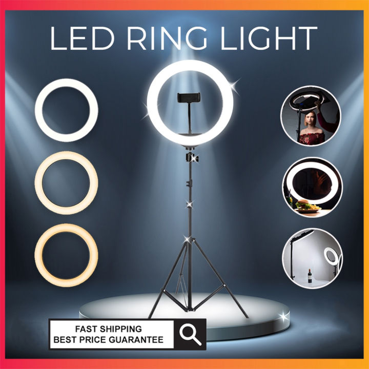 Tiktok 26cm (10 Inches) 3D LED Selfie Ring Light with 2.1m Tripod and ...