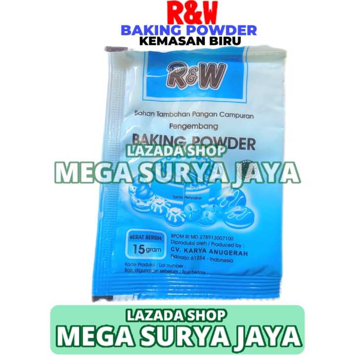 Baking Powder Kemasan Biru Rajawali R&W 15gr | Lazada Indonesia