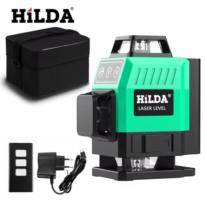 HILDA 4D 16 Lines Green Laser Horizontal 360 Self Leveling Vertical And ...