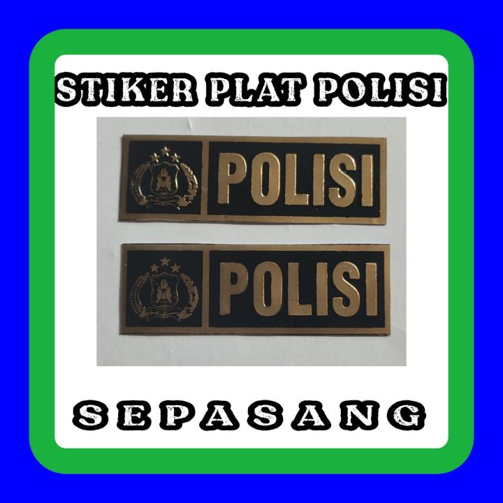 Stiker Plat Polisi ( Sepasang ) | Lazada Indonesia