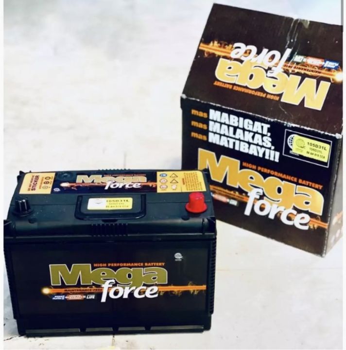 Megaforce 105D31L 3SMF automotive battery car battery- maintenance free ...