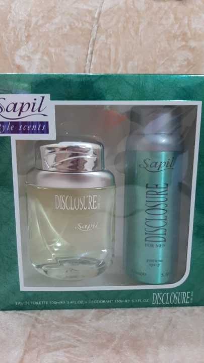 Sapil Style Scents Disclosure For Men (100ml Eau De Toilette +150ml ...