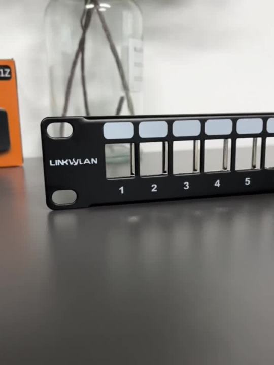 Linkwylan 24 Port Unloaded Blank Patch Panel Metal Sheet Electroplated ...