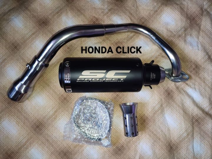 HONDA CLICK 125/150 V1 V2 FULL EXHAUST SYSTEM with 51mm | Lazada PH