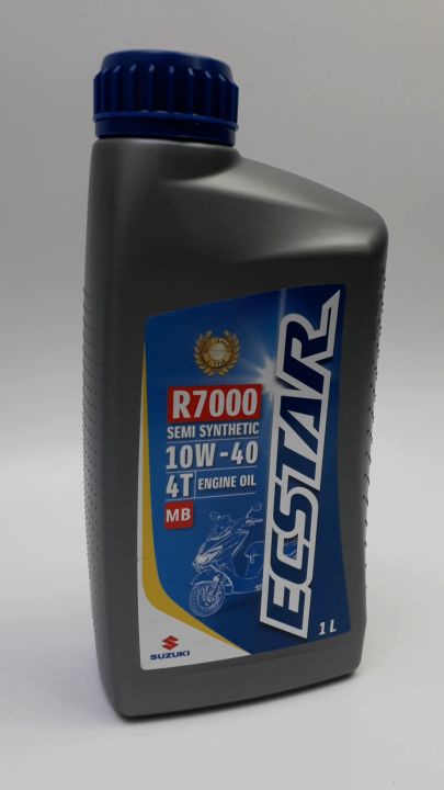 Suzuki Genuine Oil ECSTAR R7000 Semi Synthetic API SL1L SAE 10W-40 ...