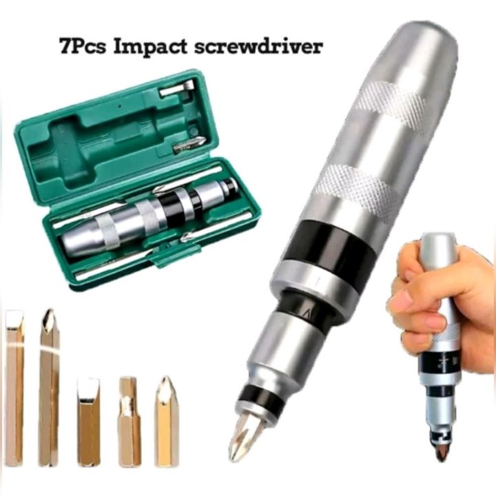 heavy duty 7pcs professional portable Impact srew Driver set for ...