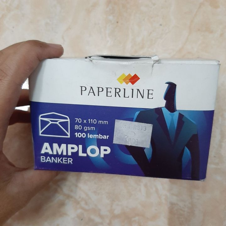 Paperline Amplop Putih Banker Kecil 70x110mm 80gr 100lembar | Lazada ...