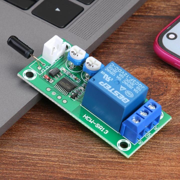 Closed Module Alarm Triggered Vibration Delay Time Relay Switch Module ...