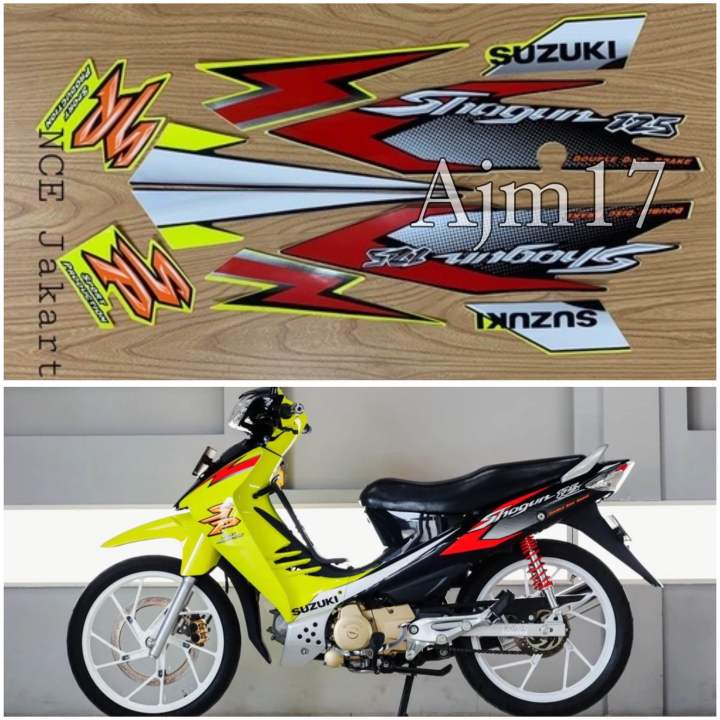 STIKER STRIPING MOTOR SHOGUN SP 2004 2005 KUNING | Lazada Indonesia