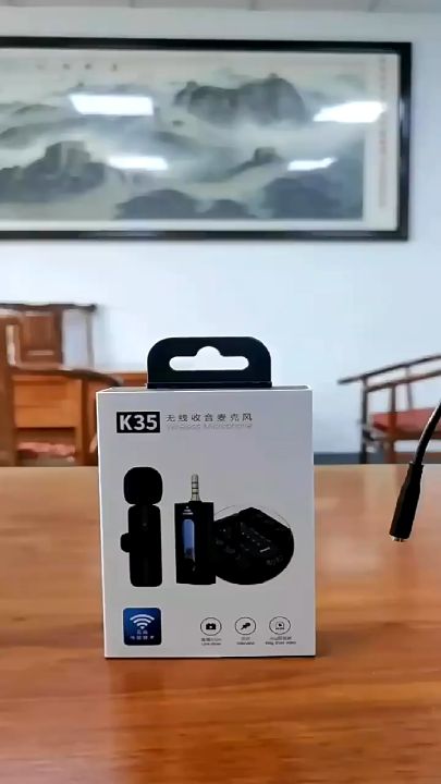 K35 Wireless 3.5mm Lavalier Lapel Microphone Noise Reduction Mic Portable Mini | Lazada PH