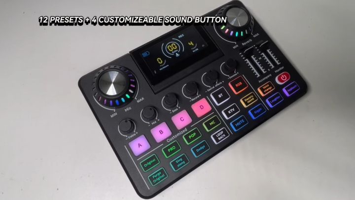 Bonkyo F668 Warna Sound Card Mixer DJ nirkabel Bluetooth baru 2025 ...