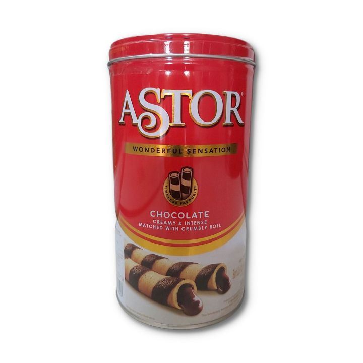 Astor Stick Wafer Roll 330gr Original Chocolate Kaleng | Lazada Indonesia