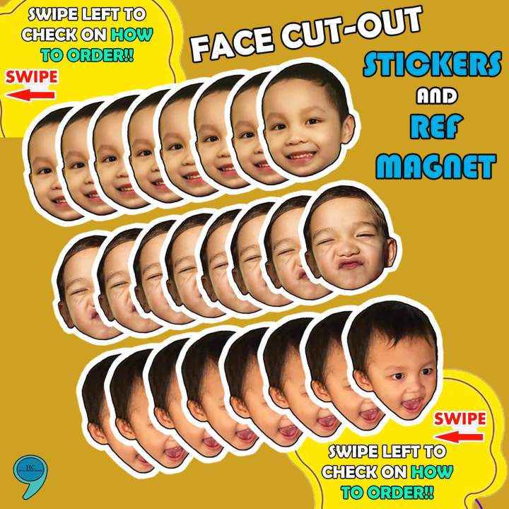 Face Cut-Out Vinyl Stickers and Ref Magnet (Machine Cut) | Lazada PH