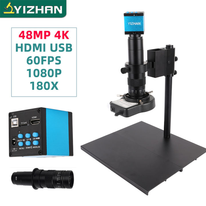 HDMI Microscope 48MP HD Digital Camera with USB TF Port Big Workbench ...
