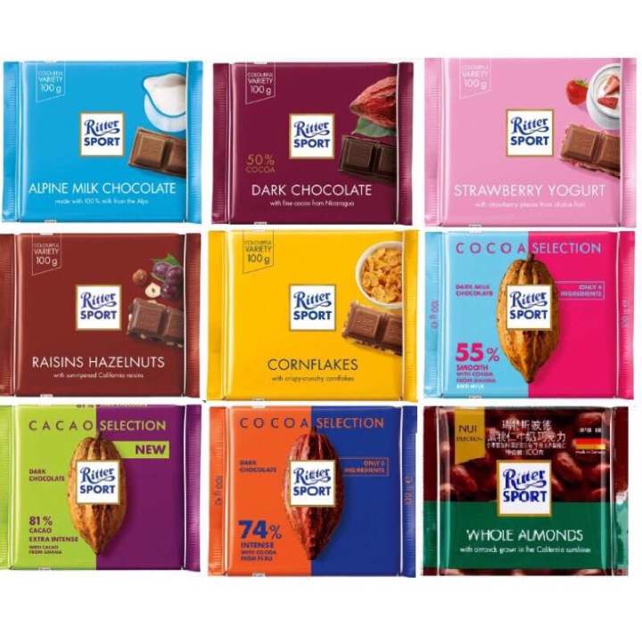 RITTER SPORT CHOCOLATE 100G/PACK | Lazada PH