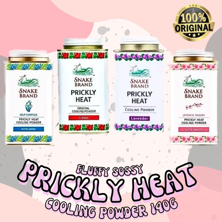 ORIGINAL SNAKE BRAND PRICKLY HEAT COOLING POWDER 140g CLASSIC JAPANESE ...