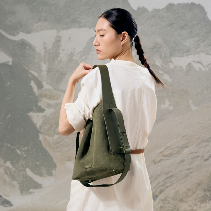 Songmont Medium Drippy Tote bags for men suede leather women Shoulder ...