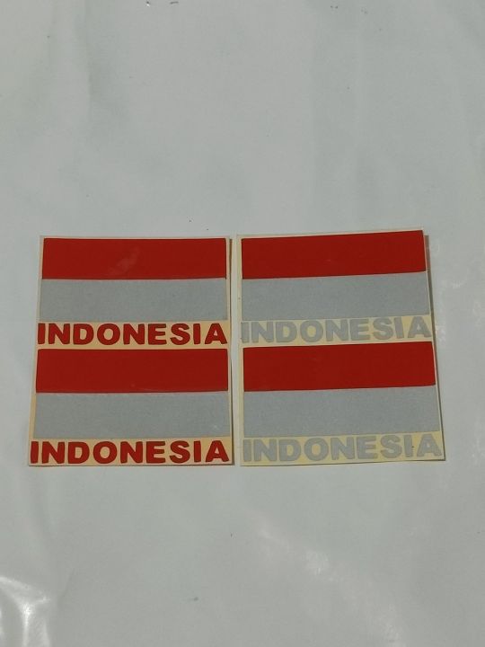 Stiker Cutting Bendera Indonesia ukuran 4x6.5 | Lazada Indonesia