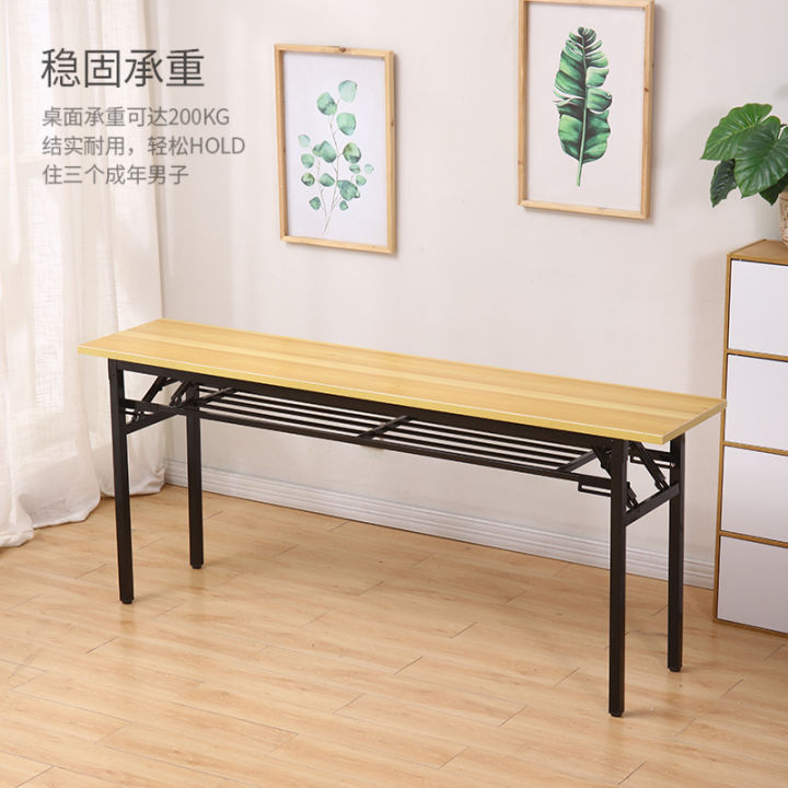 Folding Table Bench Study Table Minimalist Modern Training Table ...