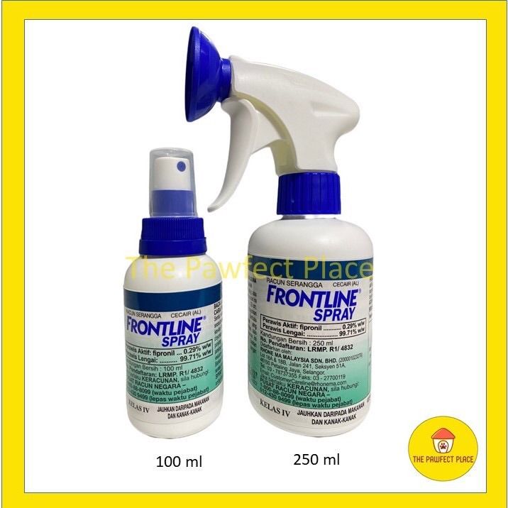 Frontline Spray For Cat & Dog 100ML/250ML Anti Flea & Ticks Kutu Kucing ...