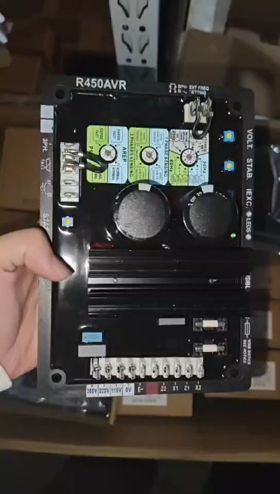 ตัวควบคุม R450ของ Lleysenma ตัวควบคุมชุดเครื่องกำเนิดไฟฟ้าดีเซล AVR ชุดวงจรปรับสัญญาณไฟฟ้าแผง ...