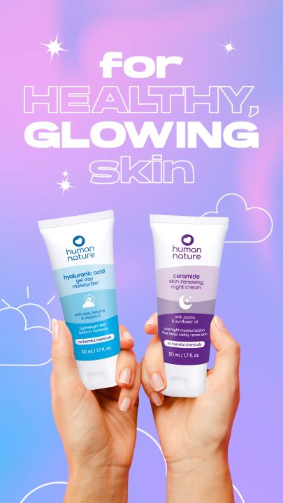 Human Nature Merry Moisture Christmas Gift Set (Hyaluronic Acid Gel Day ...
