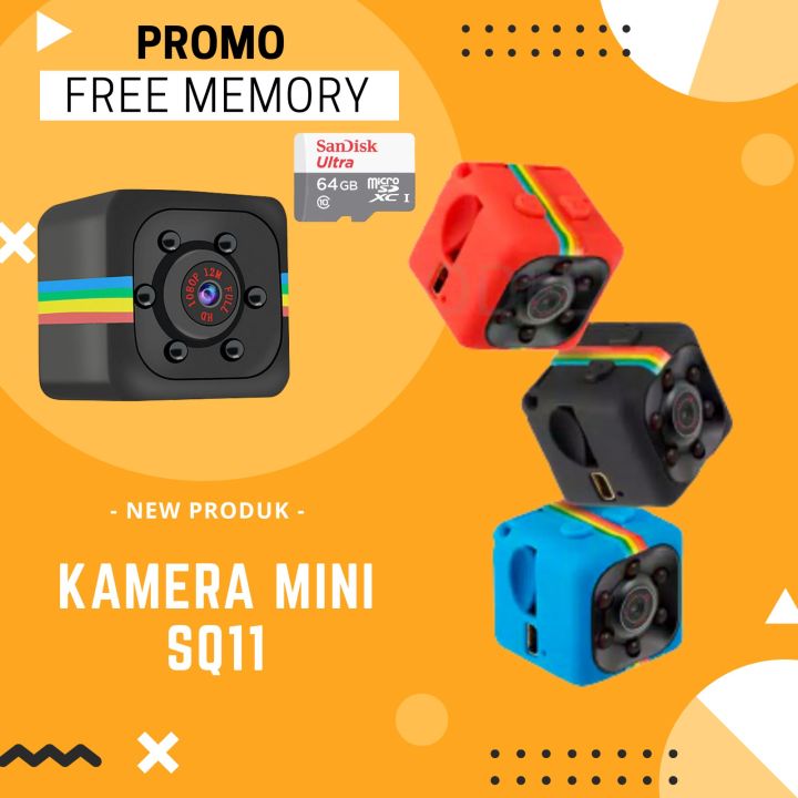 kamera sq11 Kamera mini Cctv mini Free memory 64gb spy cam kamera ...