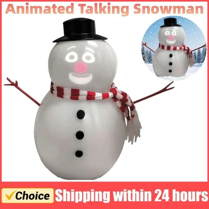 Animated Talking Snowman Talking Animated Blink Snowman with Built in ...