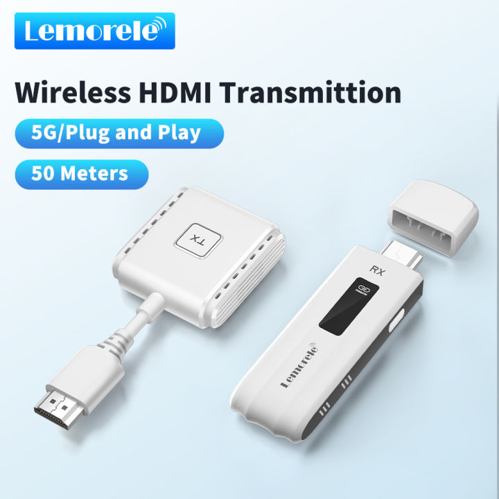 Lemorele Wireless HDMI Video Transmitter and Receiver Extender Kit ...