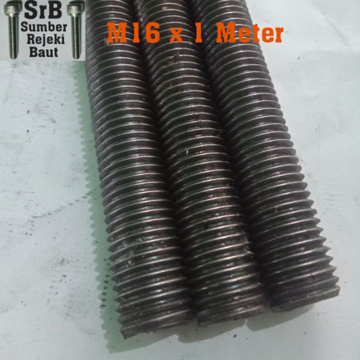As Drat M16 Panjang 1 Meter Baut Long Full Drat | Lazada Indonesia