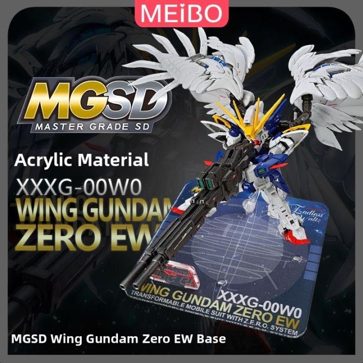 Acrylic Gundam Model MGSD Wing Zero EW Shedding Base Stand Theme ...