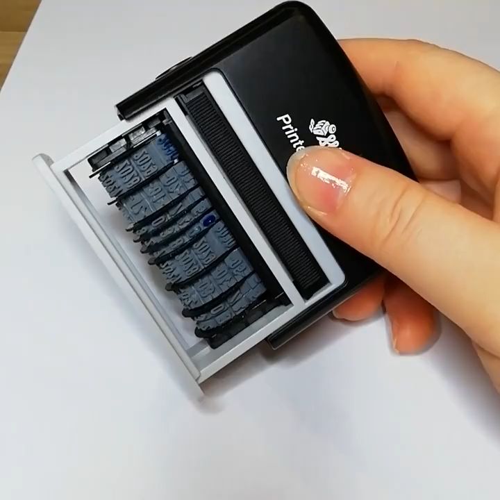 Ink stamp date stamp 12 kinds of English adjustable stamps PAID ...