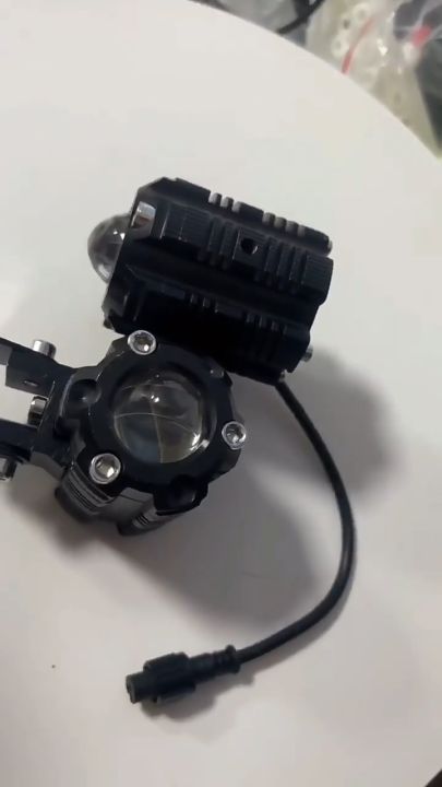 Fire fly 2 pcs Motorcycle Mini Driving Light V6 High and Low Beam White ...