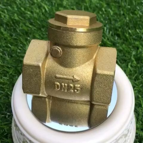 Brass Swing Check Valve DN50 40 32 25 20 15 In-line Horizontal One-Way ...