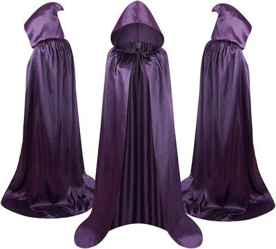 New Arrival Cosplay Halloween Cloak Mystery Man Costume Black Cloak ...