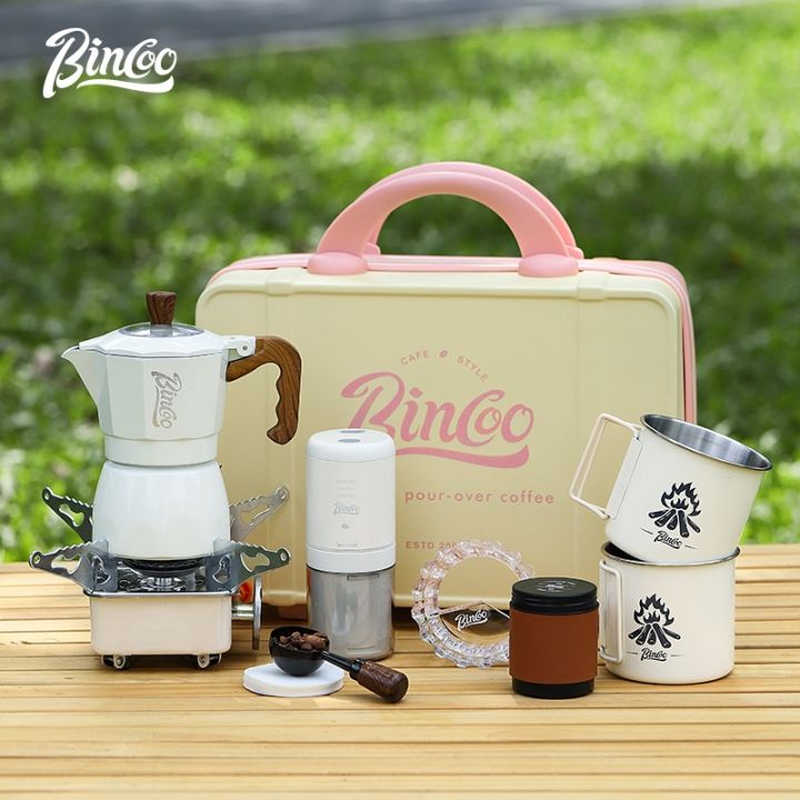 Bincoo Espresso Set Coffee Moka Pot Coffee Maker Set Portable Coffee ...