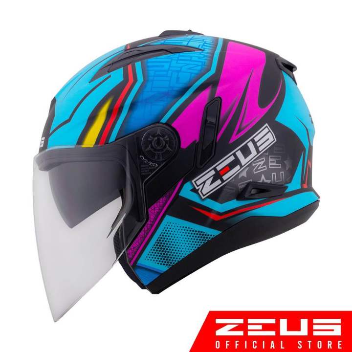 ZEUS ZS-613 Open Face Helmet 2021 Graphic | Lazada