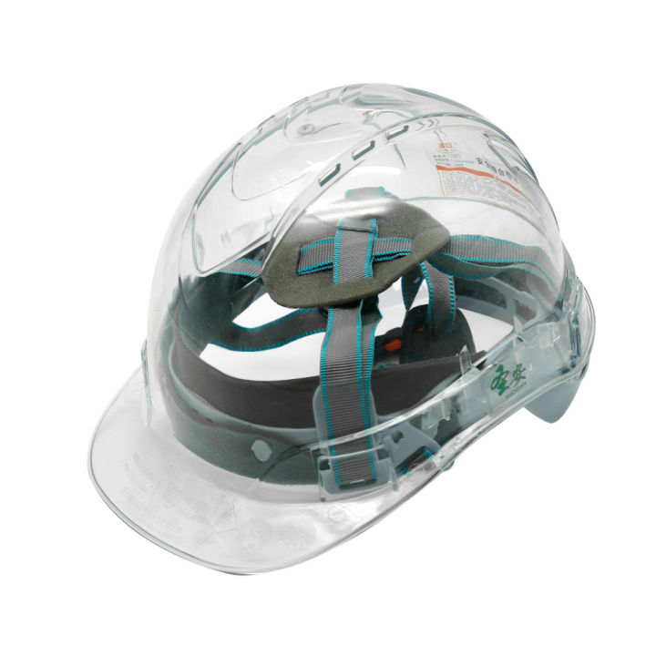 Transparent Safety Helmet Construction Climbing Steeplejack Worker ...